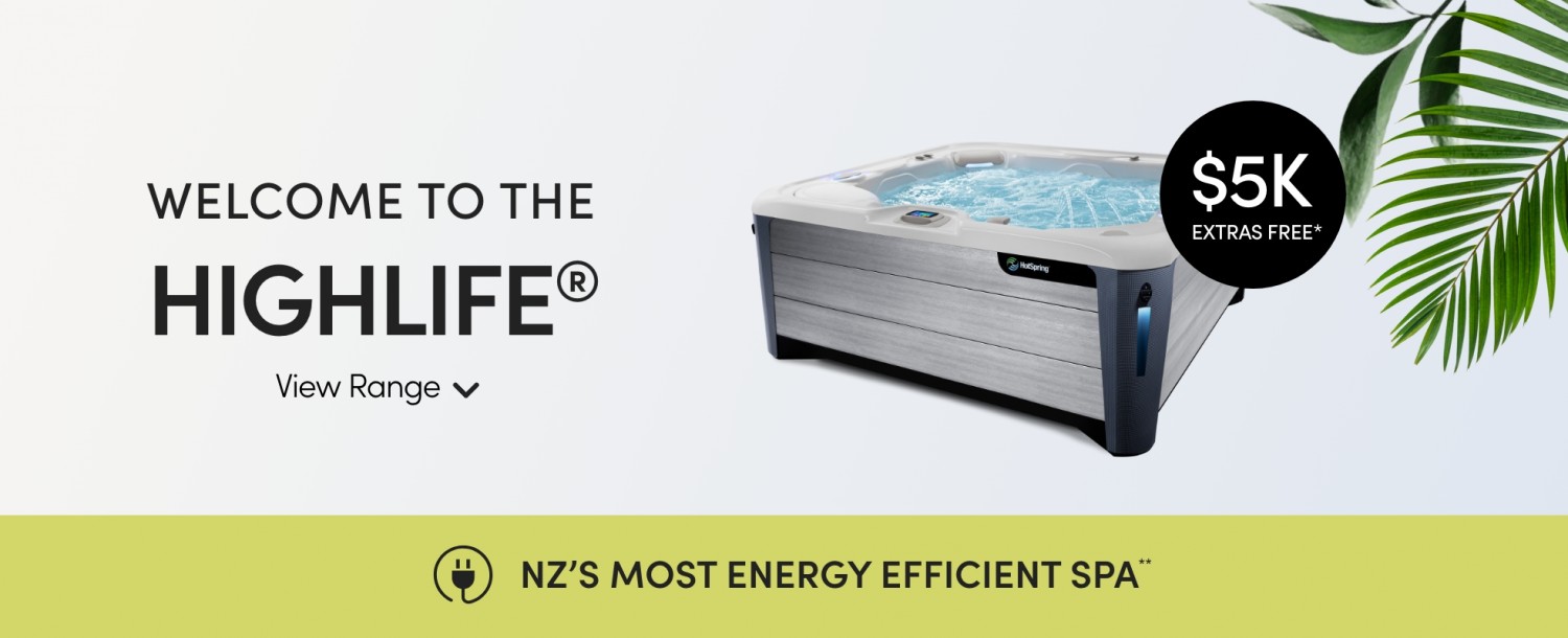 Outdoor Spa Hot Tub | THE HIGHLIFE® COLLECTION | HotSpring Spas NZ